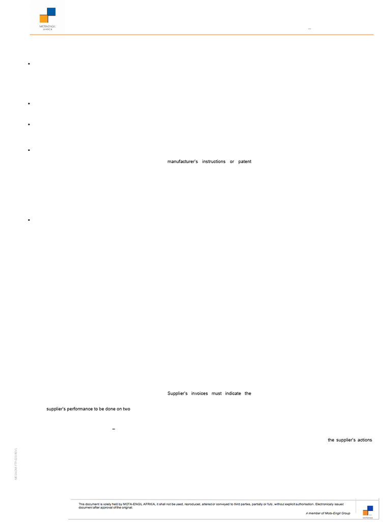 Terms and Conditions For The Provision (Equipment, Materials and ...