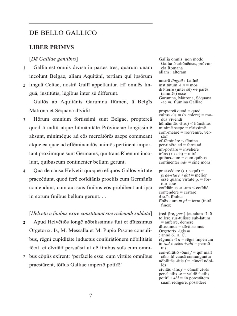 De Bello Gallico | PDF
