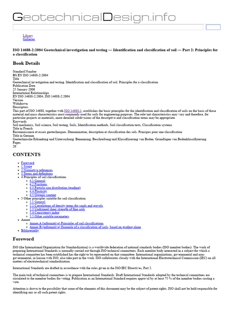 ISO 14688-2-2004 Identification and Classification of Soil - Part 2 ...