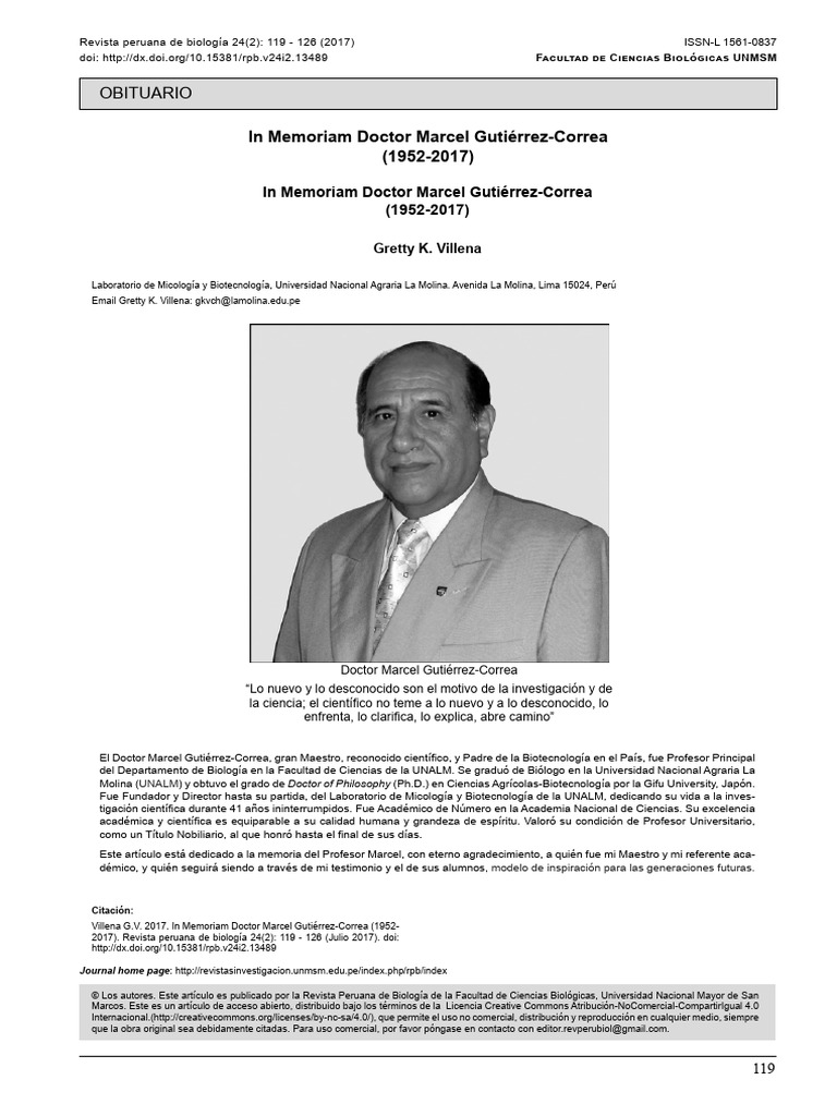 In Memoriam Doctor Marcel Gutierrez-Correa 1952-20 | PDF | Ingeniería ...