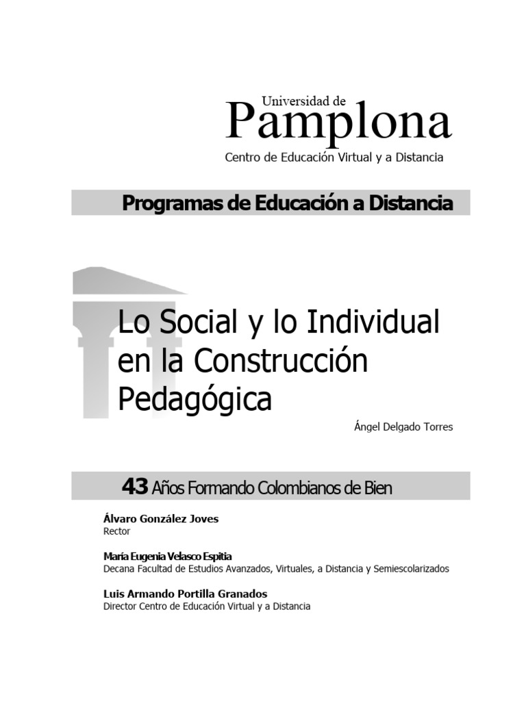 Lo - Social - y - Lo Individual - en - La - Construccion - Pedagogica ...