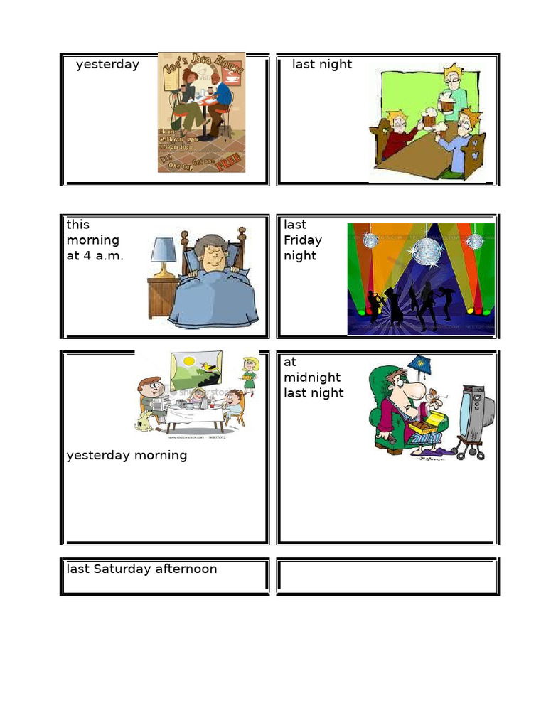 Where Were You Fun Activities Games Games Picture Description Exe ...