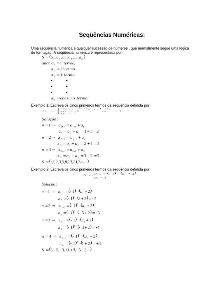 Progressão Aritmética | PDF | Sequência | Analise matemática