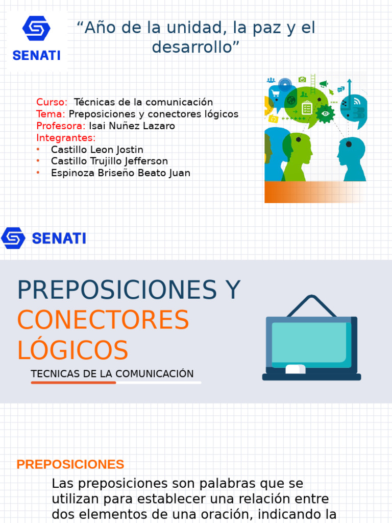 Preposiciones y Conectores Lógicos | PDF