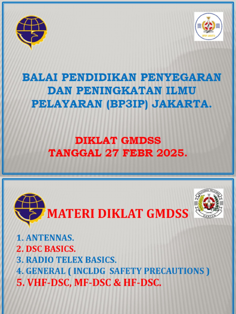 (P-5).MATERI (PIC) GMDSS-DIGITAL SELECTIVE CALL (DSC)-BY CAPT.PICAL.-27 FEBR. | PDF