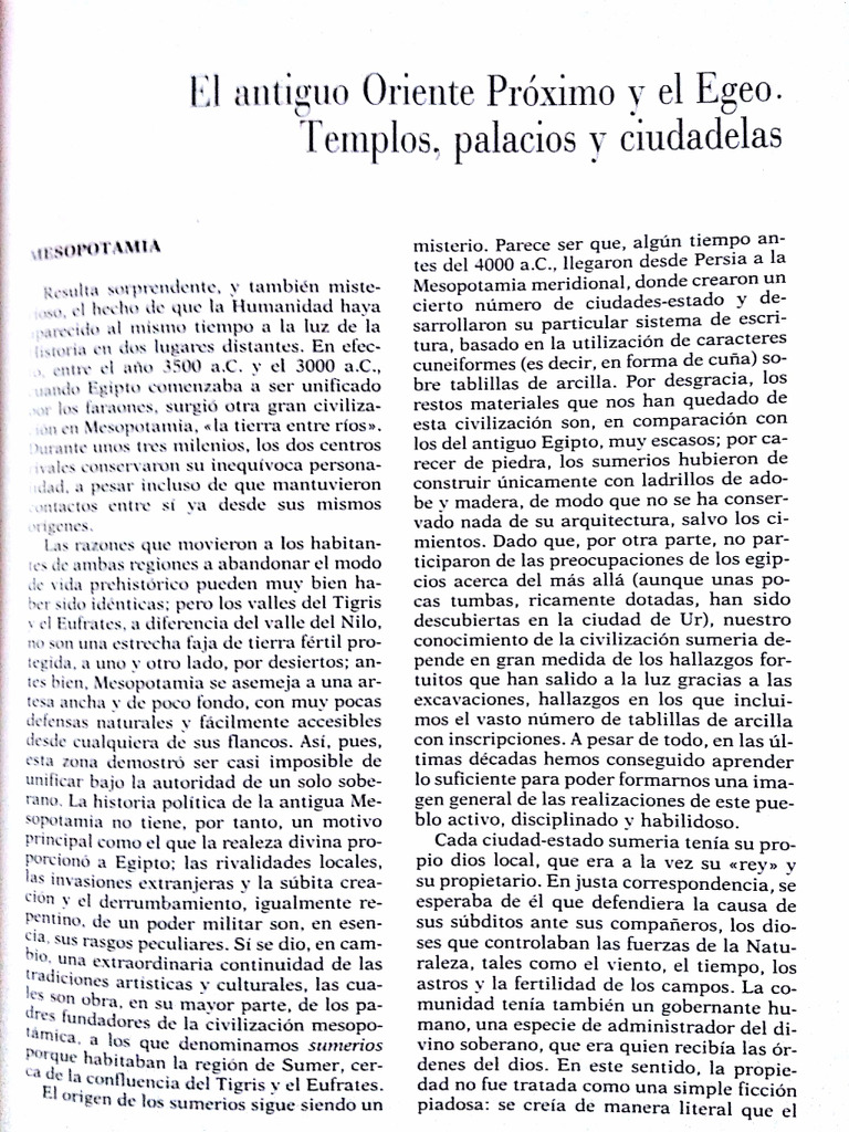 Mesopotamia JANSON, y JANSON, - Historia Del Arte para Jovenes 36-44 | PDF