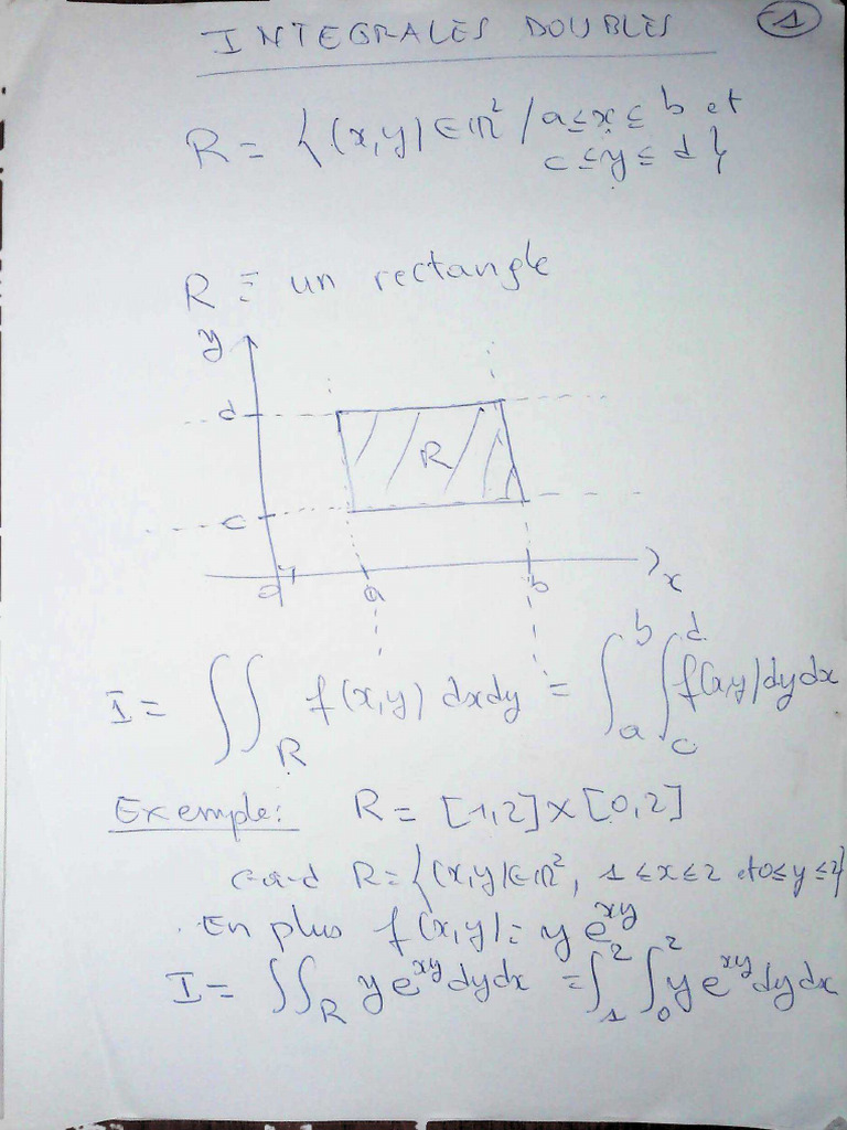 Jour 3 - Integrales Doubles - 16-5-24-1 | PDF