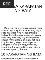 10 Karapatan NG Mga Bata | PDF