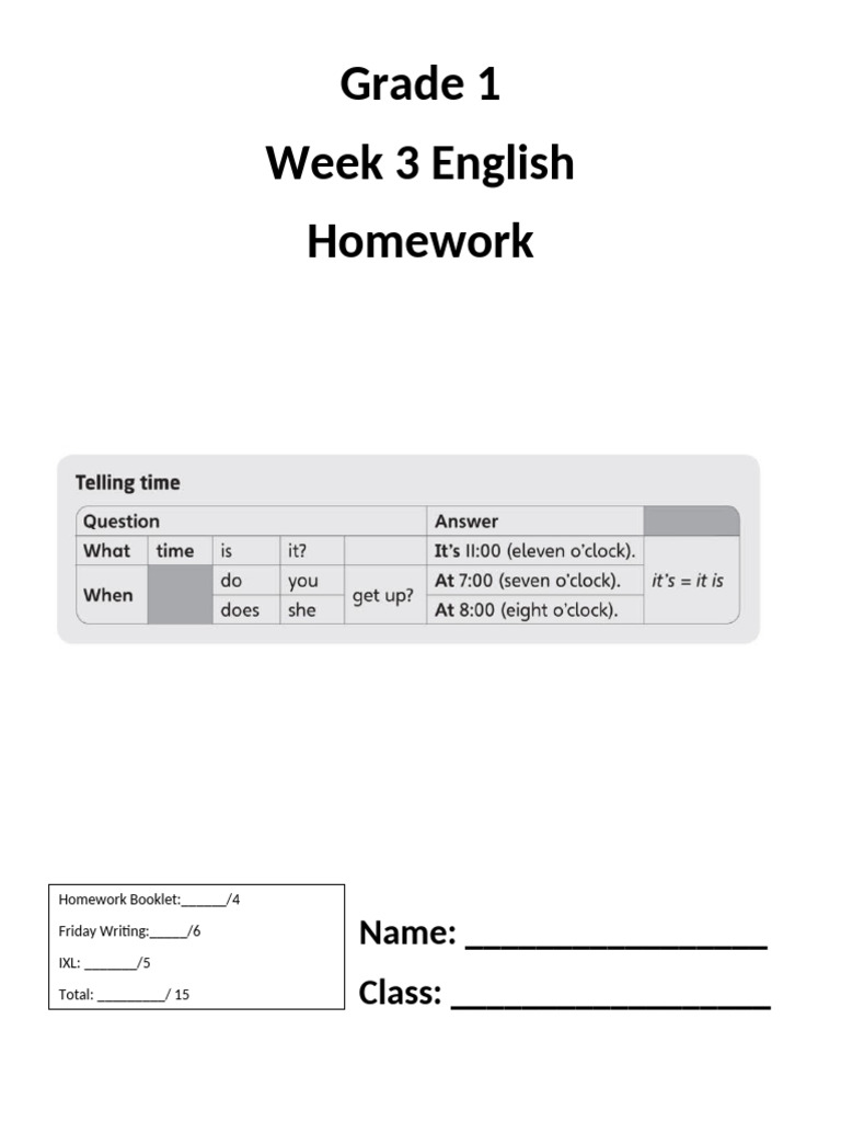 G1 Set 3 Homework Week 3 | PDF