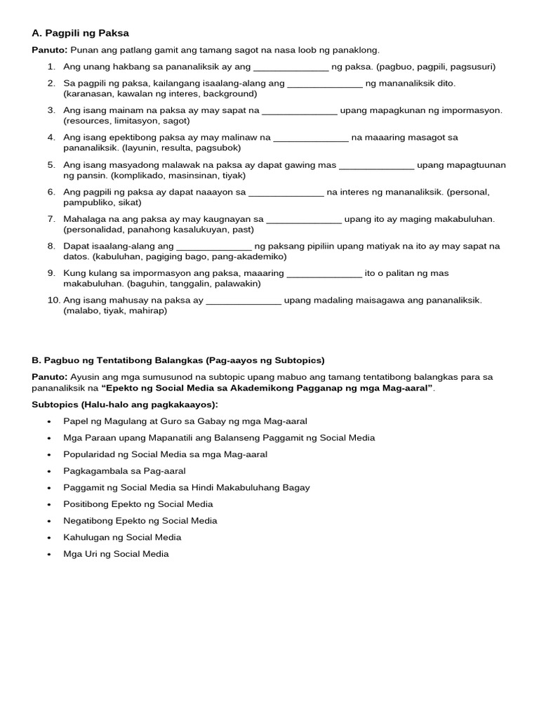 pre final grade 11 | PDF