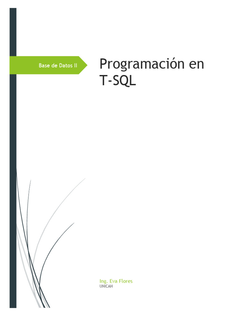 T-SQL: Procedimientos Almacenados y Funciones | PDF | Bases de datos | SQL