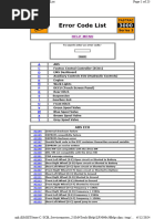 Manitou Fault Codes List | PDF