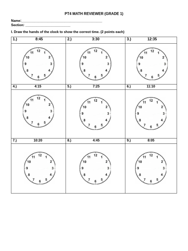 PT4 Math Reviewer | PDF