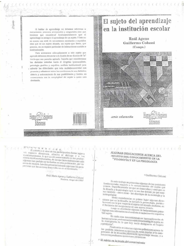 Ageno y Colussi Capítulo 1-Comprimido | PDF