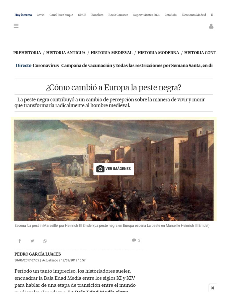 Impacto de la peste negra en Europa | PDF | Edades medias | Agricultura