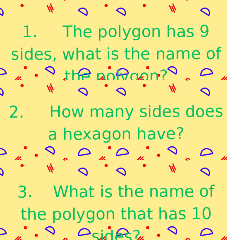Polygon Side Count and Names | PDF