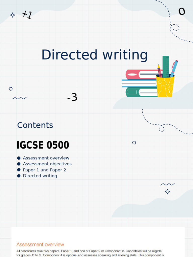 Directed writing | PDF | Reading Comprehension | Linguistics