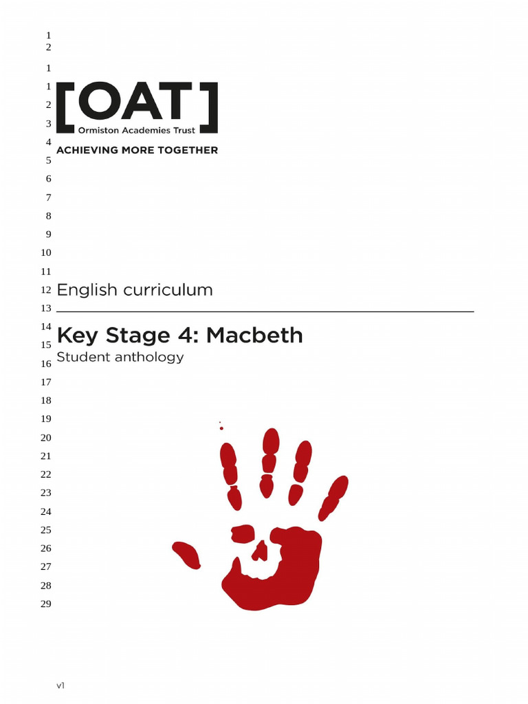 Macbeth Student Anthology Final Version | PDF | Macbeth | Tragedy