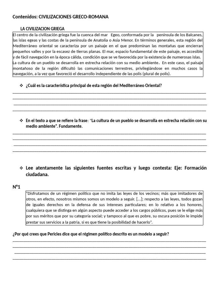 Civilizaciones Greco-Romanas: Grecia y Roma | PDF | Romulus y Remus ...