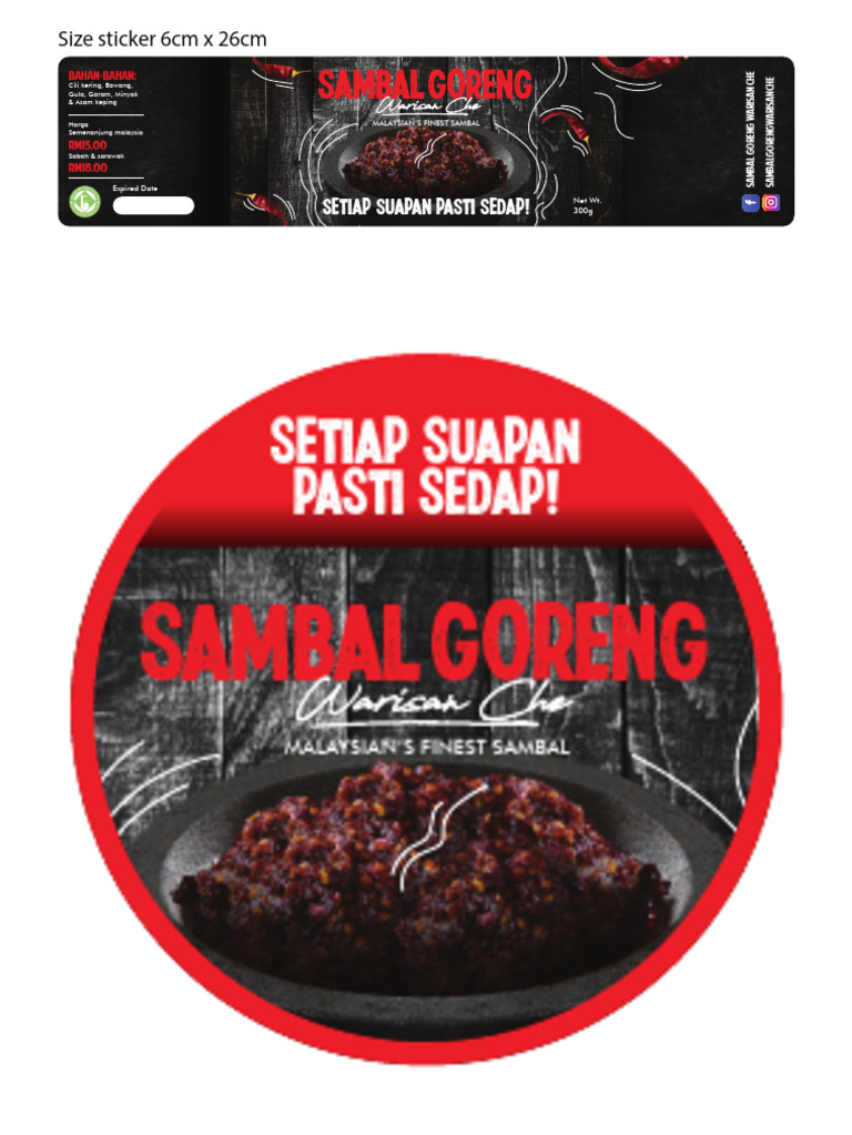 Malaysian Sambal Goreng 300g Pack | PDF