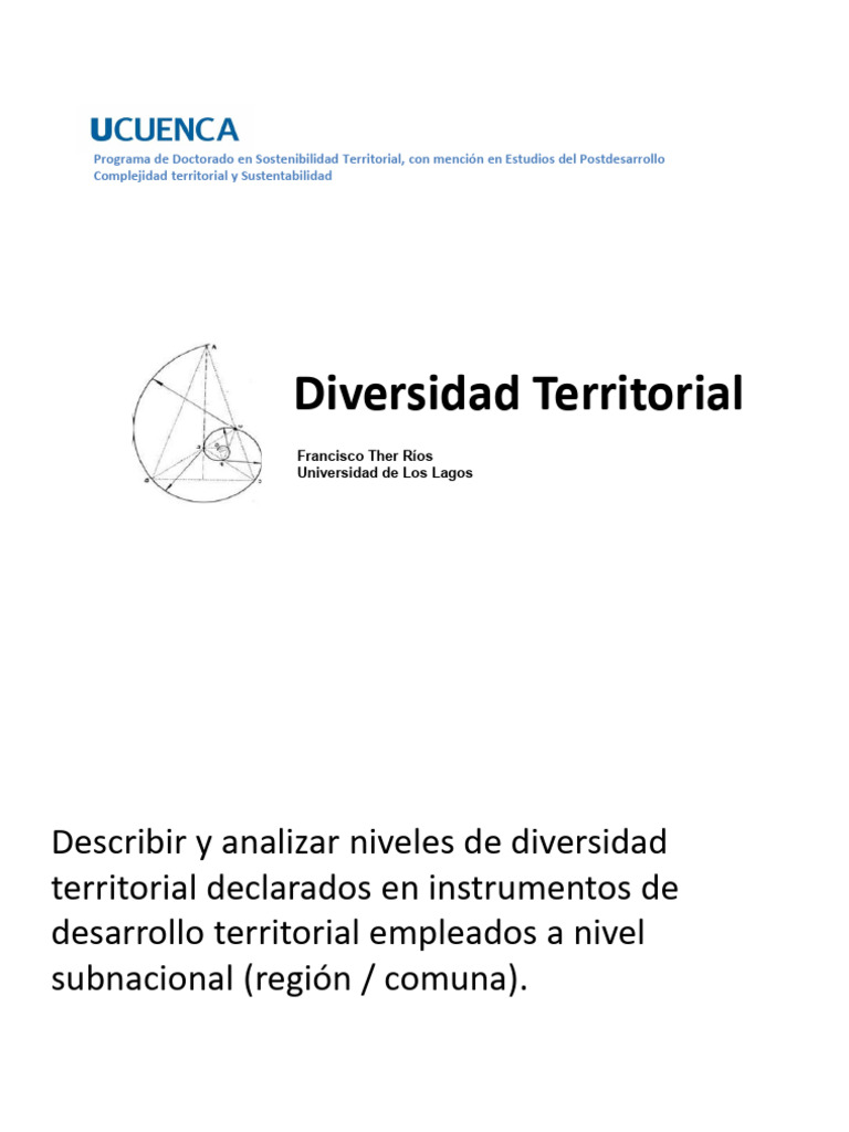 Tema 2 - 3 - Diversidad Territorial | PDF