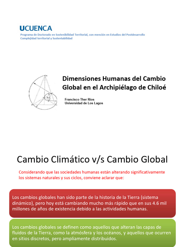 Tema 2 - 5 - Dimensiones Humanas Del Cambio Global | PDF | Sustentabilidad | Biodiversidad