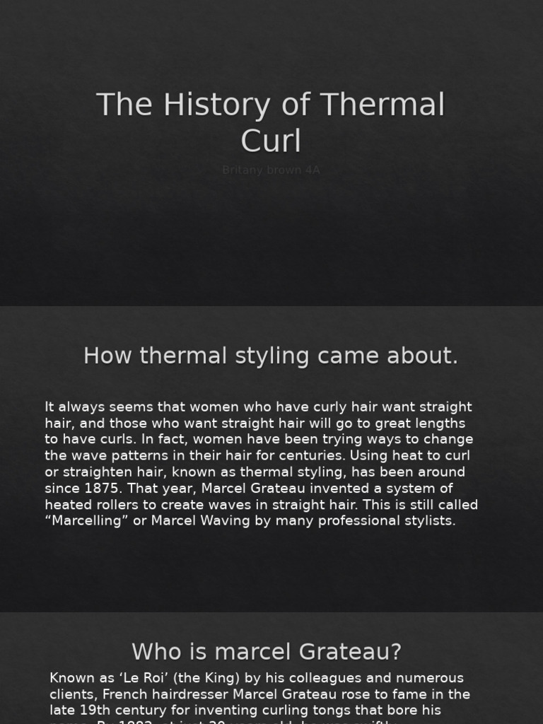 Marcel Grateau's 1875 Curling Innovation | PDF | Beauty | Human Appearance