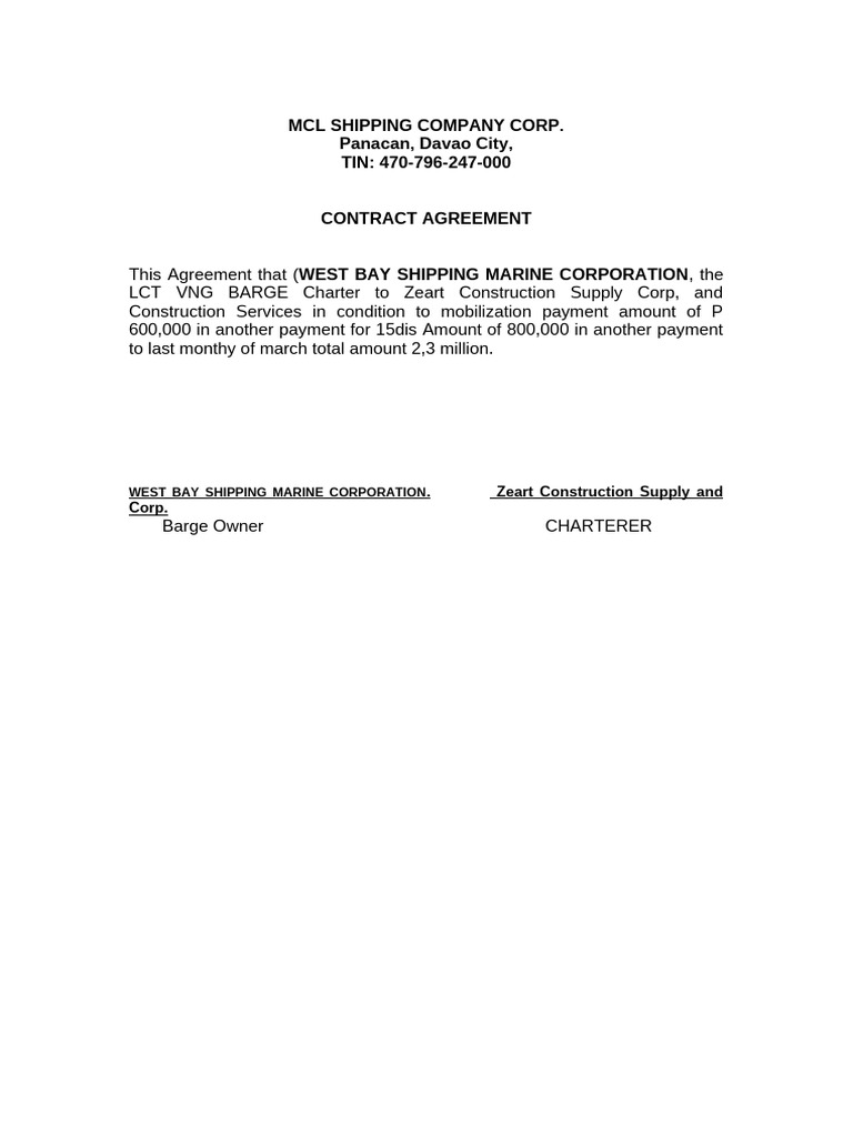 Mcl Shipping Company Corp | PDF