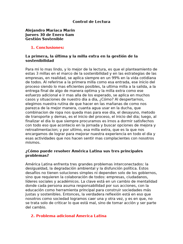 Control de Lectura 1 | PDF | Sociedad | Economias