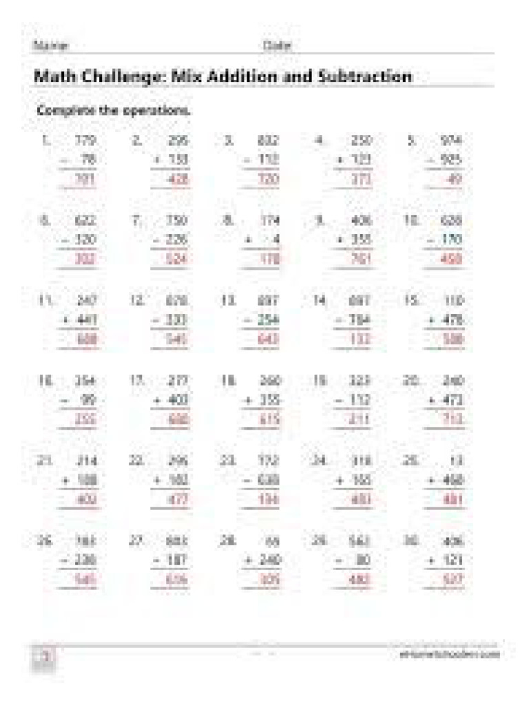 6th grade math answer key | PDF