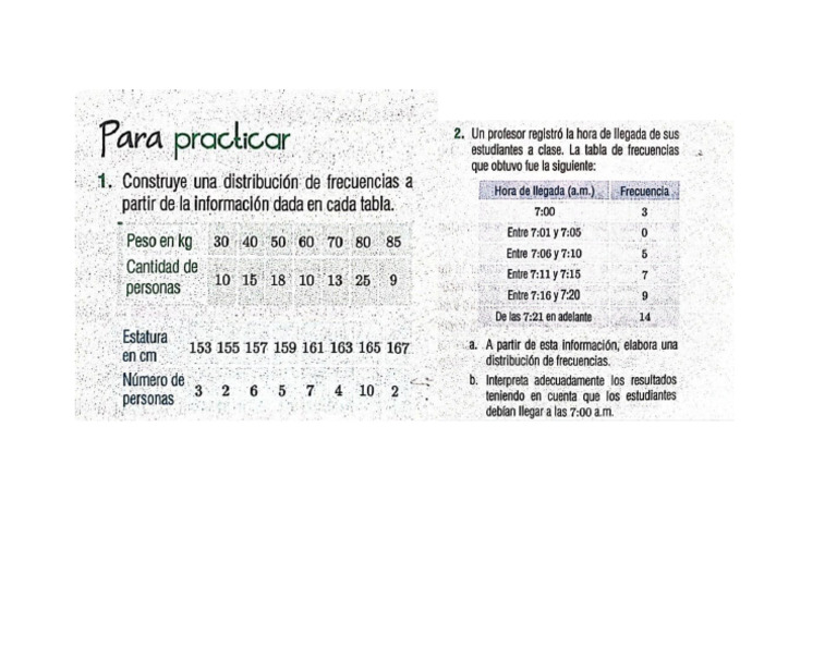 Tabla+de+frecuencia+6B%C2%B0 (1) | PDF