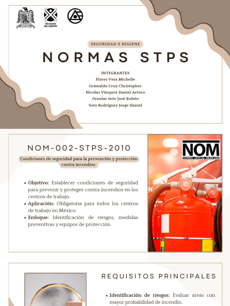 Normas STPS - Equipo 1 (Naranja) | PDF | Valores | La seguridad