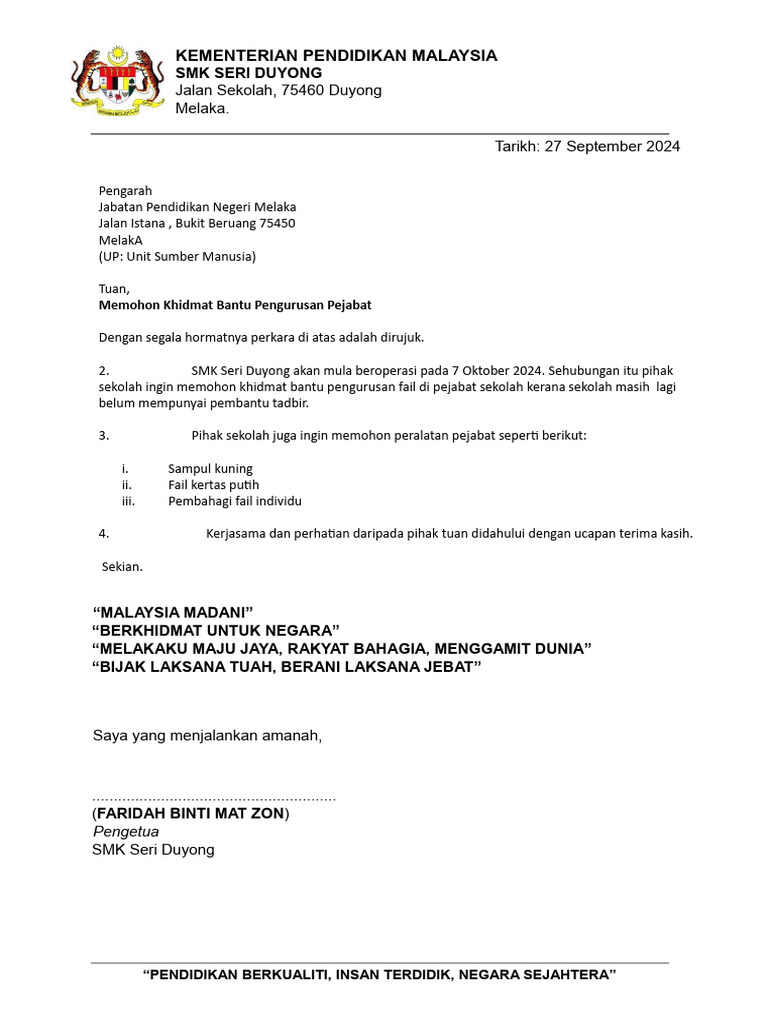 Kementerian Pendidikan Malaysia: Jalan Sekolah, 75460 Duyong Melaka ...