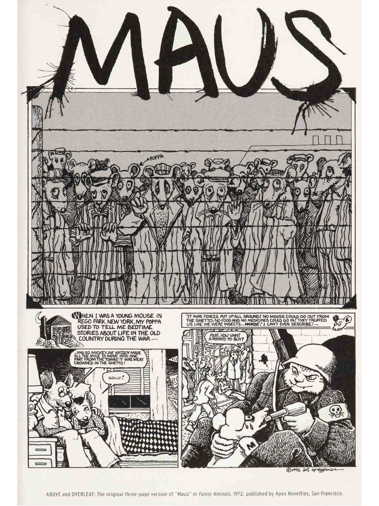 Maus OriginalVersion Art Spiegelman | PDF
