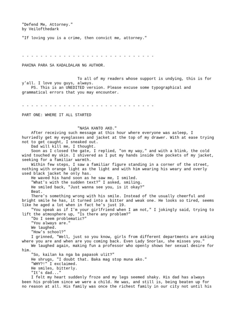 Veilofthedark - Defend Me, Attorney. | PDF | Plea | Witness