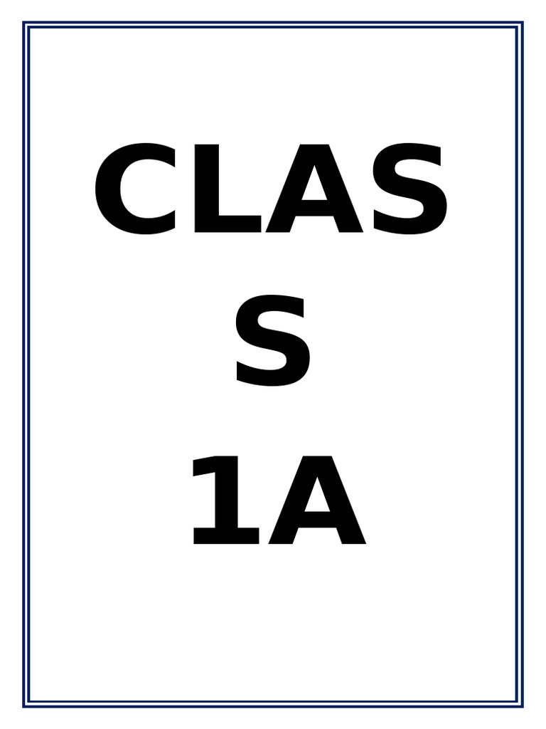 Class Name 1-6 TH 2021 | PDF