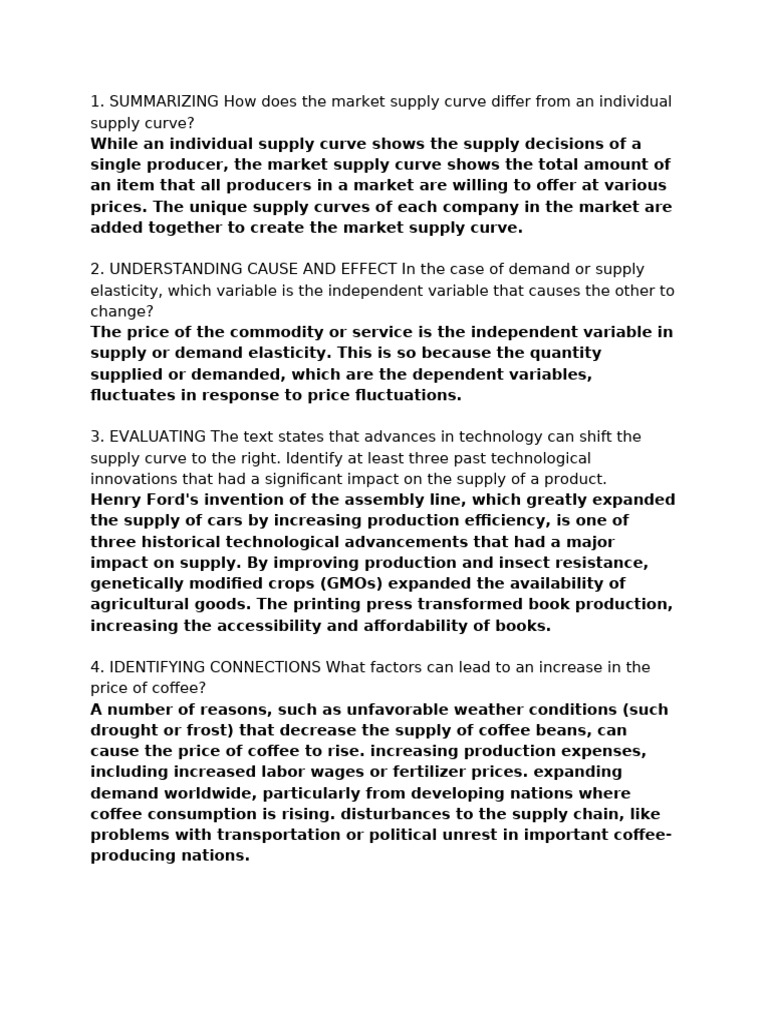 Chapter 5 Lesson 1 Economics | PDF