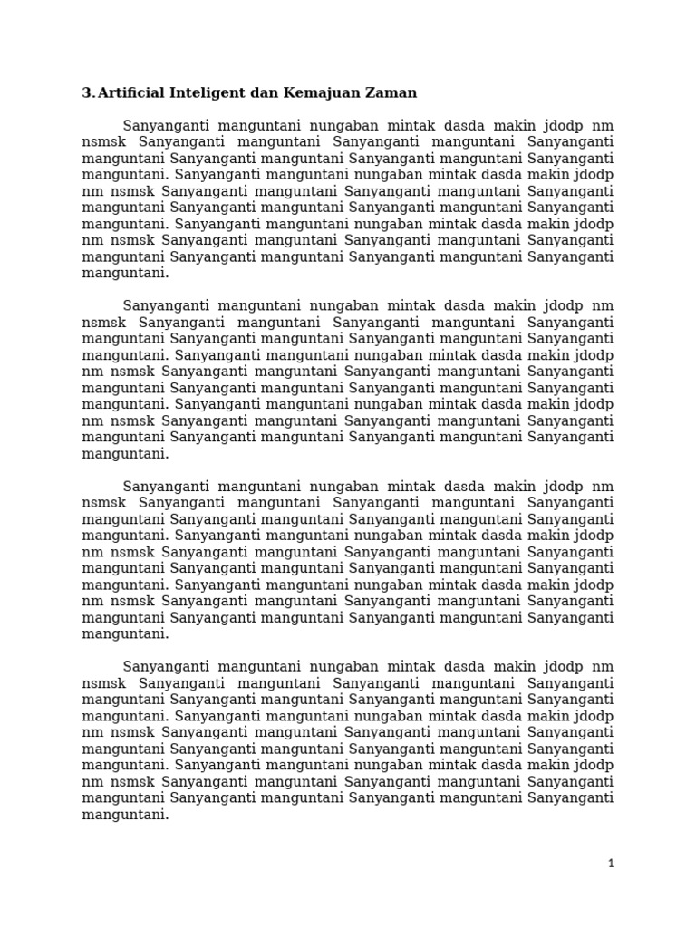 03. Artificial Inteligent dan Kemajuan Zaman | PDF