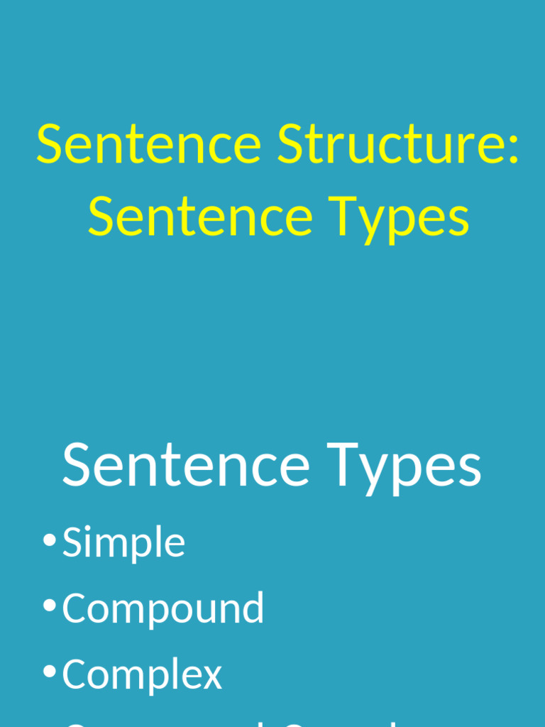 Sentence-Structure-2 | PDF | Subject (Grammar) | Language Mechanics