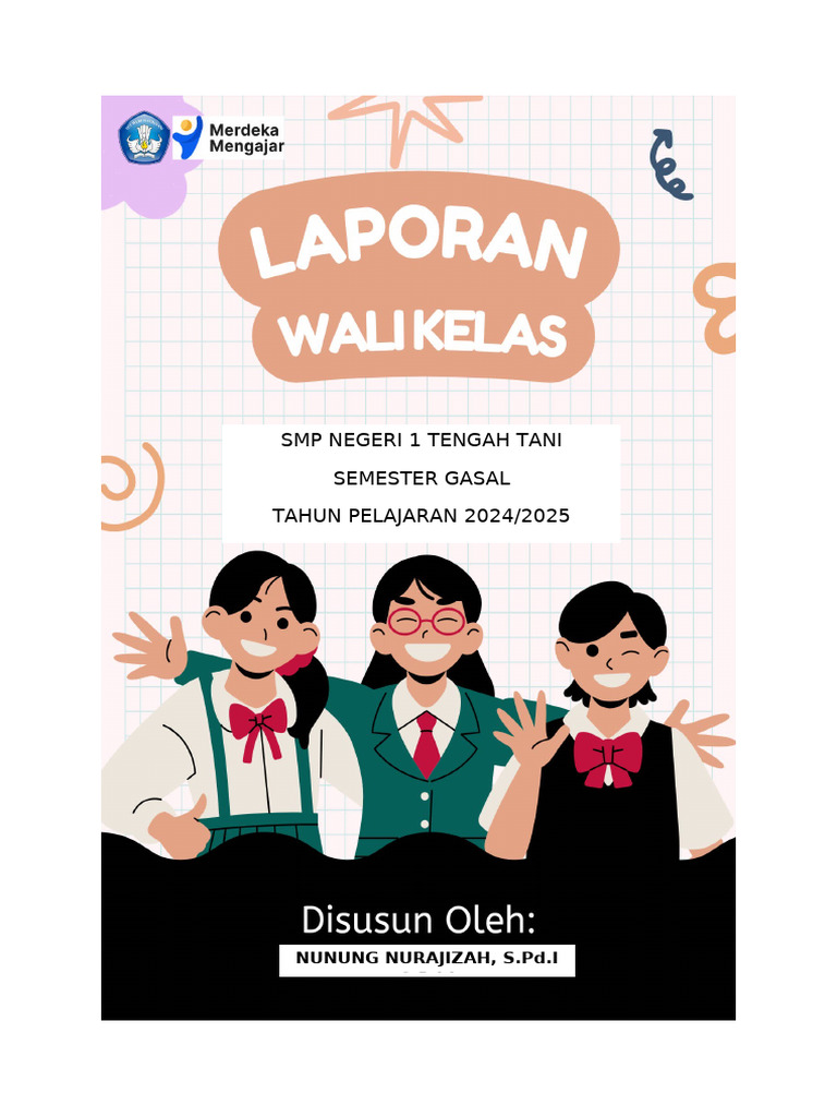 E-Kin Laporan Wali Kelas VIII A SMPN 1 Tengah Tani | PDF