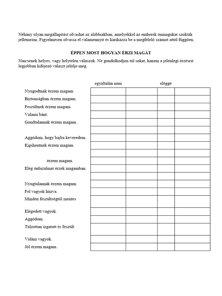 Stai - S | PDF