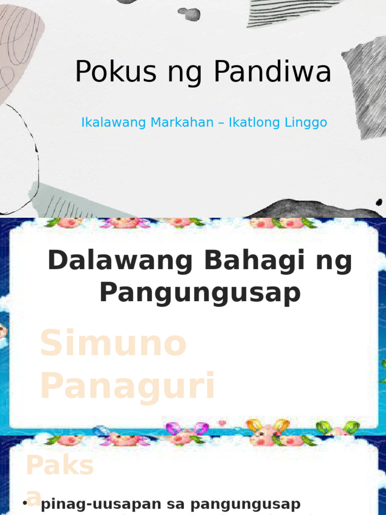 POCUS NG PANDIWA-Grade 5 | PDF