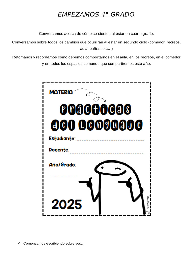 Actividades de Diagnóstico PDL 2025 | PDF