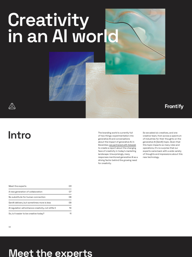 Frontify-Creativity in An AI World-En | PDF | Creativity | Artificial Intelligence