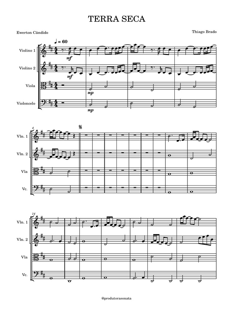 Terra Seca Partitura Completa | PDF