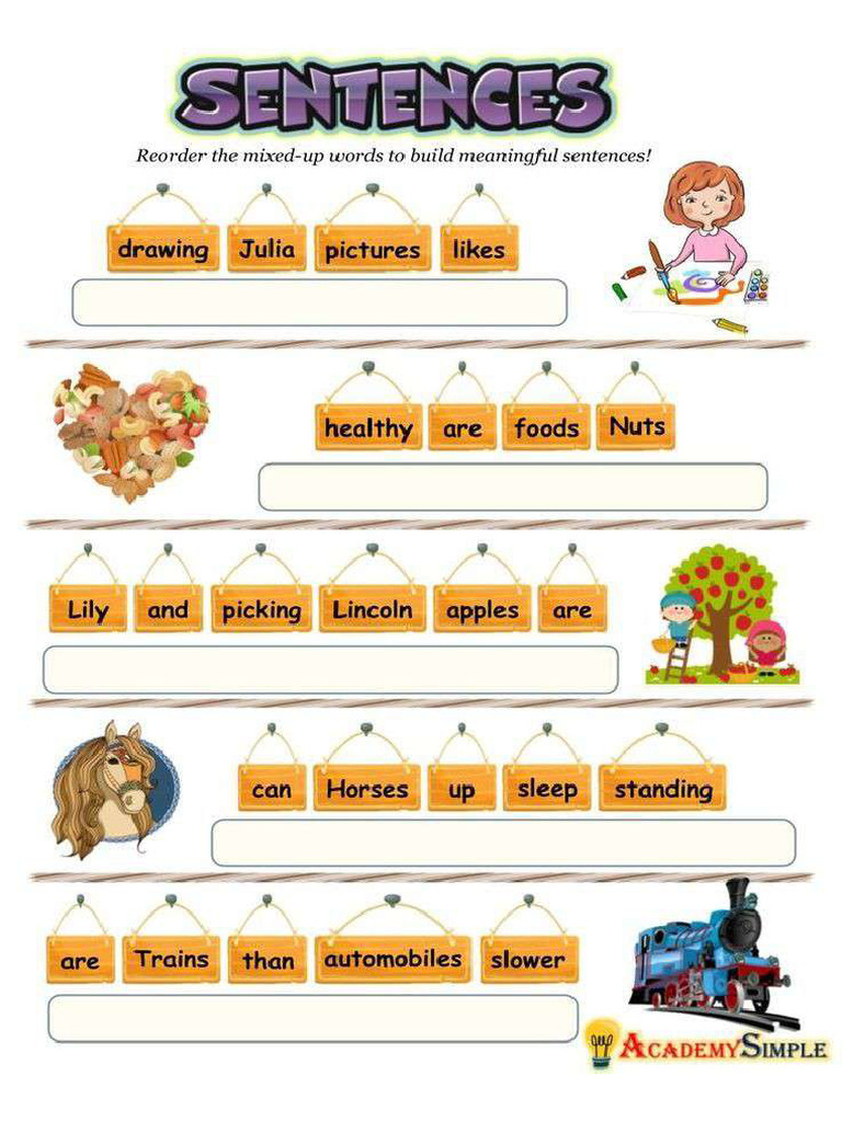 Scramble Sentences | PDF