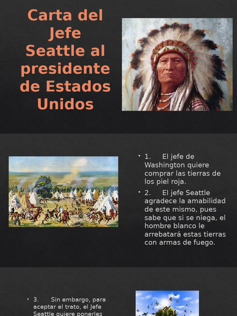 Carta Del Jefe Seattle Al Presidente de Estados | PDF