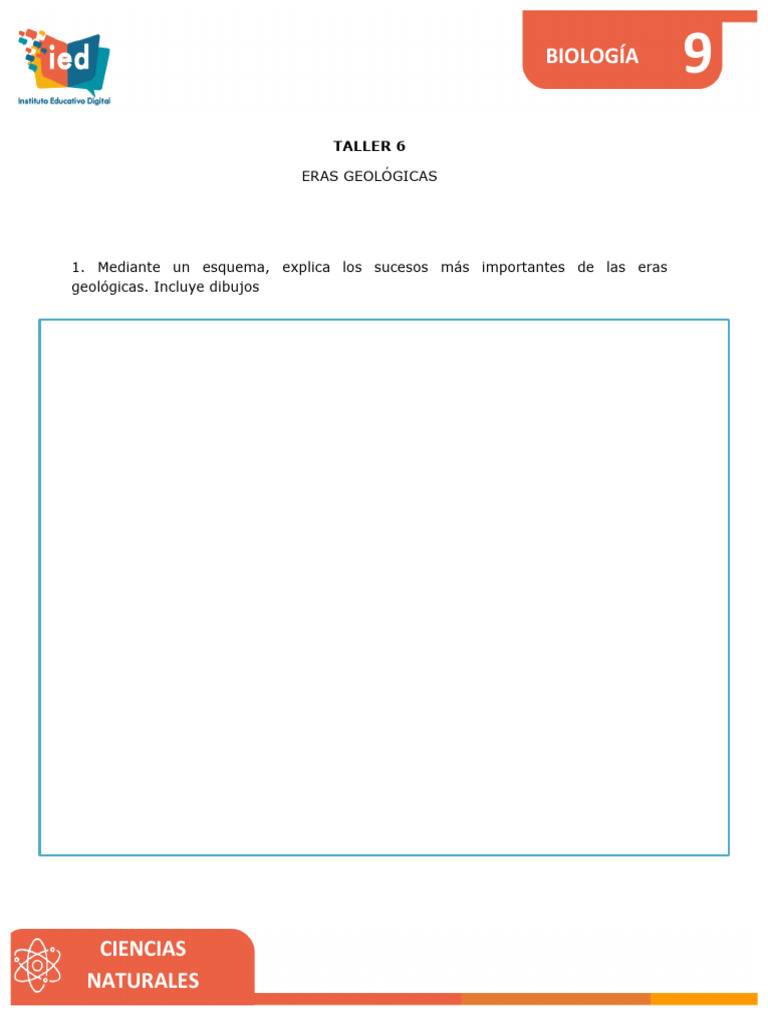 TAREA-TR1-LC6-BIO9 - Eras Geológicas | PDF