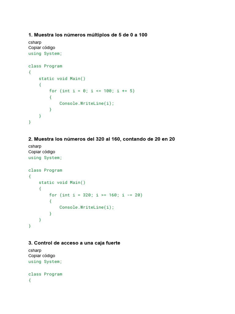 3 Adicionales Bucles | PDF | Programación de computadoras | Ingeniería de software