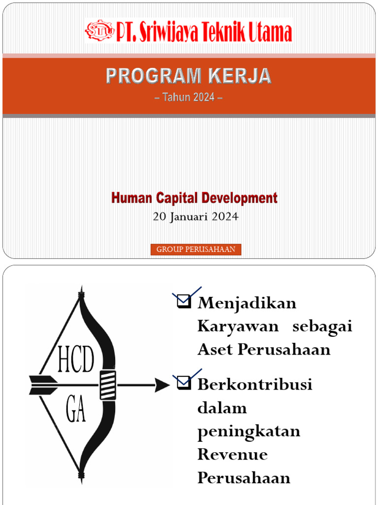 PROGRAM KERJA HCD 2024 Revisi Mei 2024 | PDF